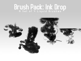 Ink Drop - 4 BrushesPhotoshop Free brushes, Photoshop Fonts | BRUSHEZ