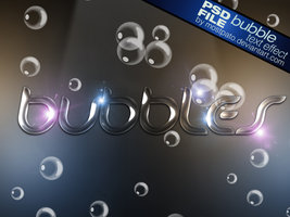 PSD Bubble Text EffectPhotoshop Free brushes, Photoshop Fonts | BRUSHEZ