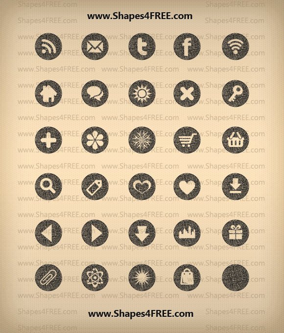35 Pretty Texture IconsPhotoshop Free brushes, Photoshop Fonts | BRUSHEZ